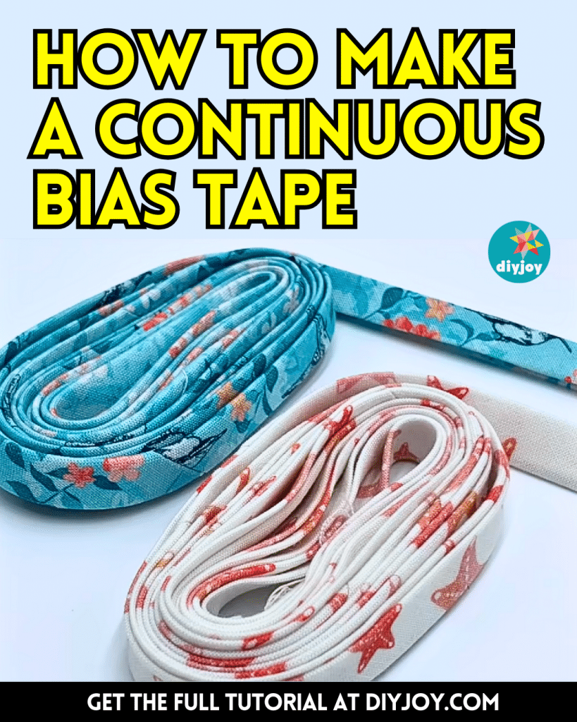 Easy Continuous Bias Tape Tutorial for Beginners - DIY Joy