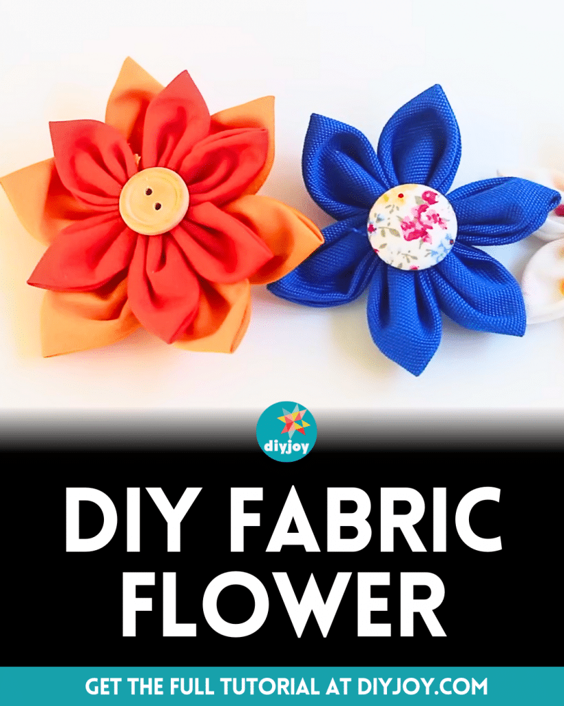 Easy DIY Fabric Flower Tutorial - DIY Joy