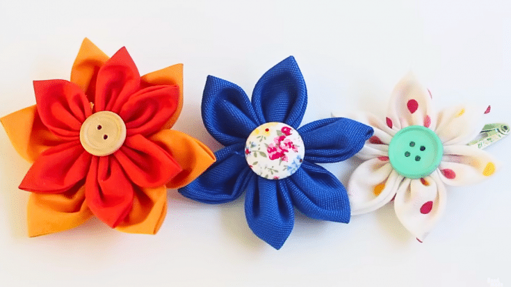 Easy DIY Fabric Flower Tutorial - DIY Joy