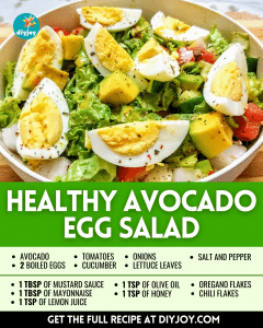 Easy & Healthy Avocado Egg Salad Recipe - DIY Joy