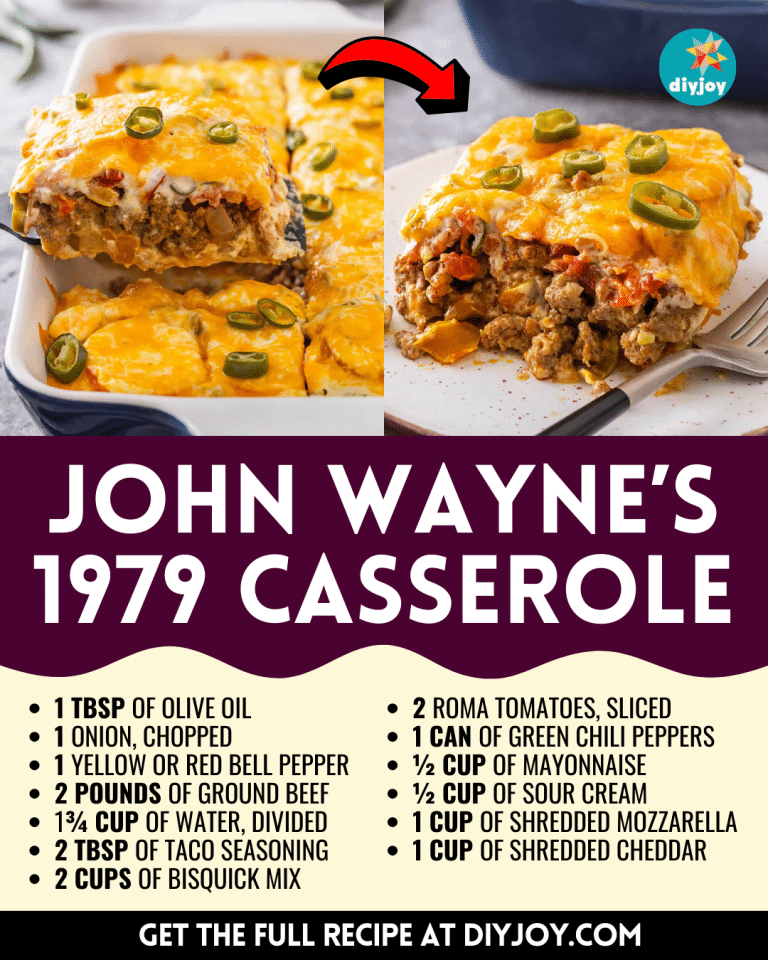 Easy John Wayne's 1979 Casserole Recipe - DIY Joy