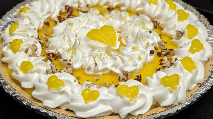 Easy Southern Lemon Lush Pie Recipe - DIY Joy