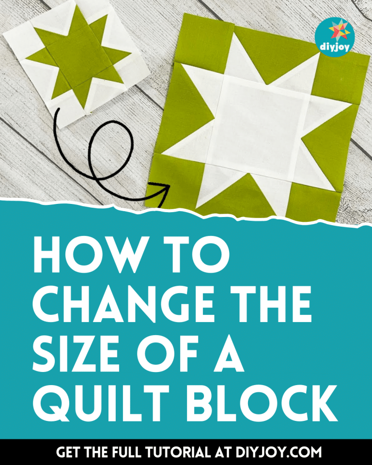 How to Change the Size of a Quilt Block - DIY Joy