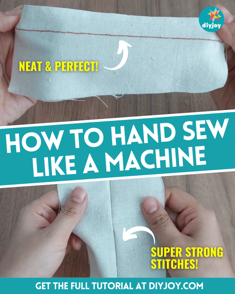 How to Hand Sew Like a Machine - DIY Joy