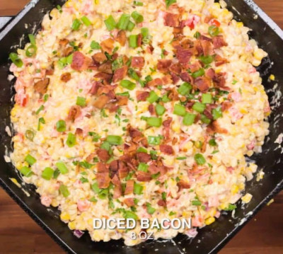 Creamy Confetti Corn With Bacon - DIY Joy