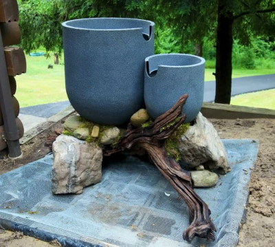 DIY Vanishing Waterfalls Planter Pot Fountain - DIY Joy