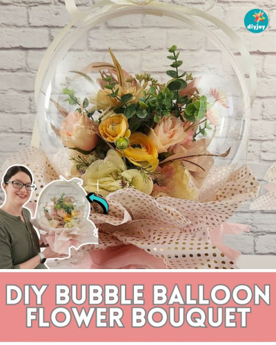 Diy Bubble Balloon Flower Bouquet Tutorial