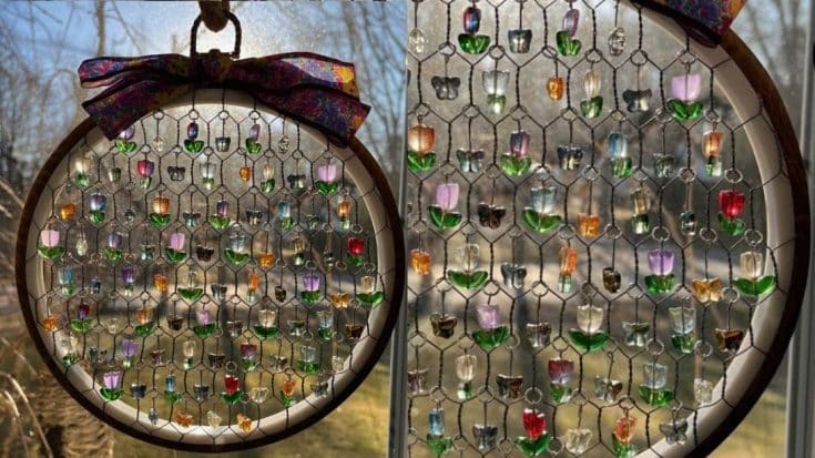 Viral Chicken Wire Suncatcher Tutorial - DIY Joy