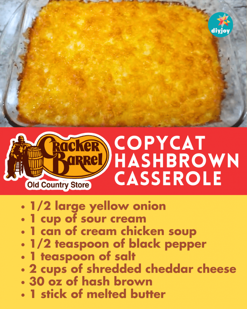 Copycat Cracker Barrel Hash Brown Casserole