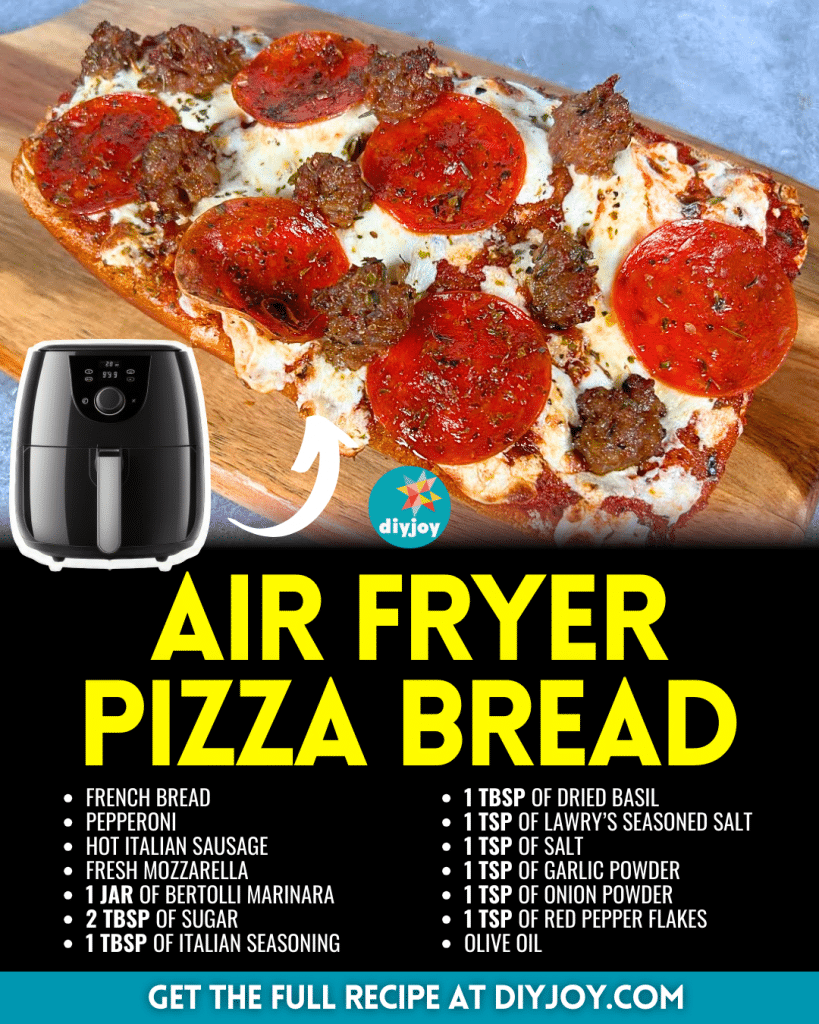 Easy Air Fryer Pizza Bread Recipe - DIY Joy