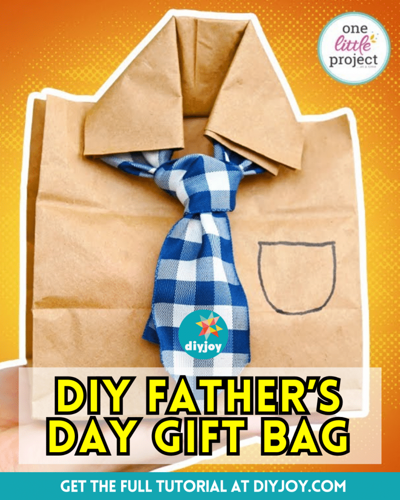 Easy DIY Father's Day Gift Bag Tutorial - DIY Joy