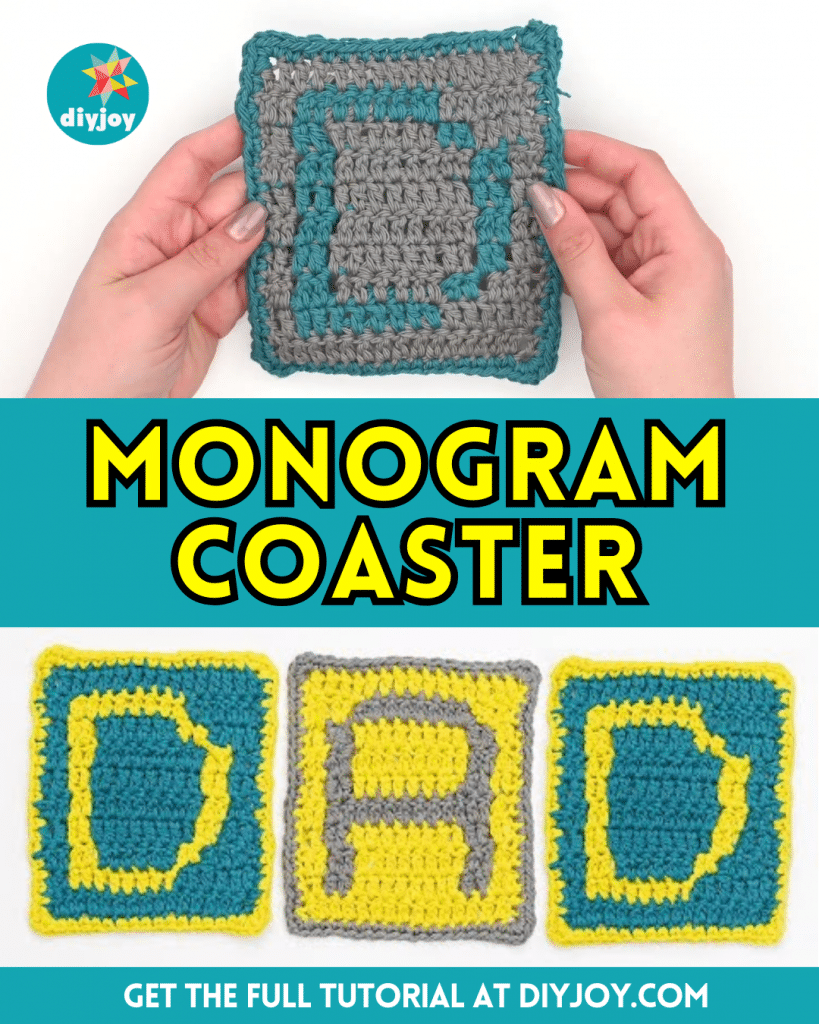 Easy DIY Monogram Coaster Tutorial - DIY Joy