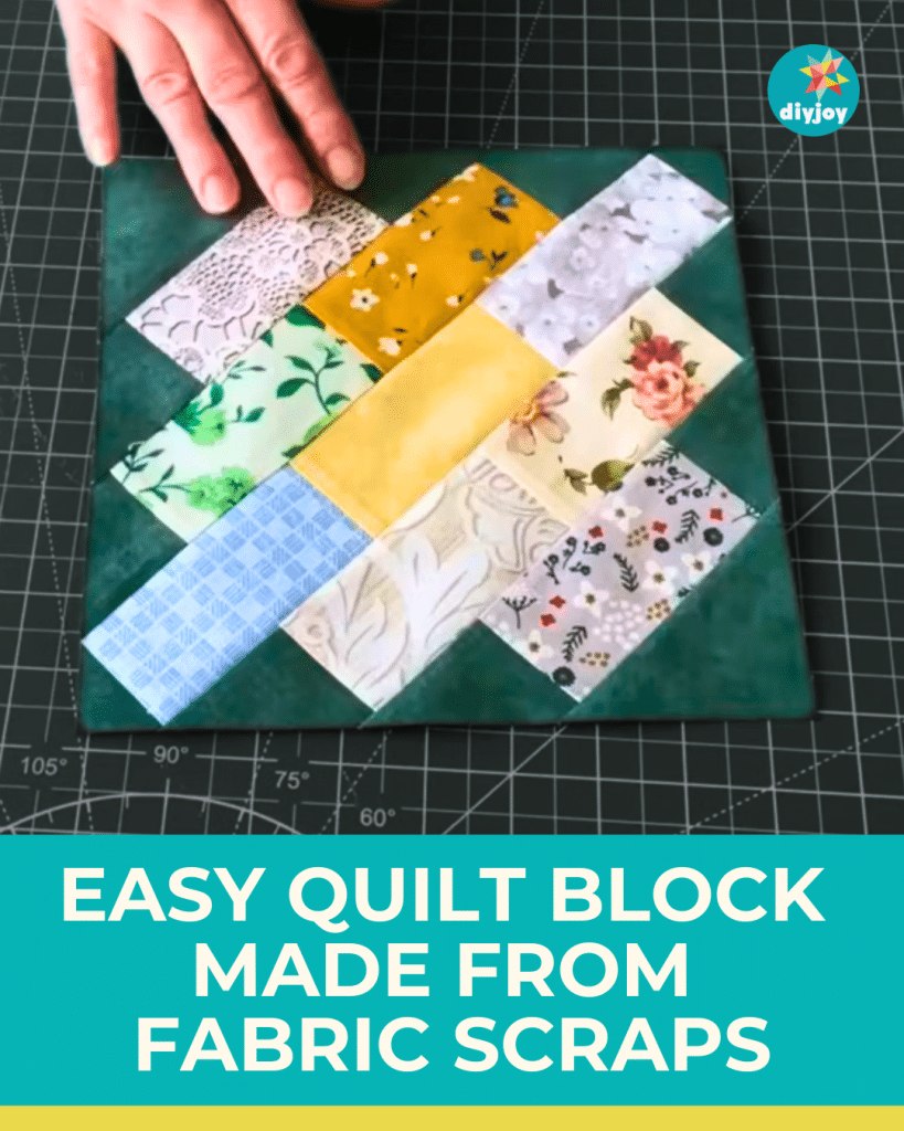 Easy Quilt Block Made From Fabric Scraps