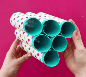 How to Make a Cardboard Tube Organizer - DIY Joy
