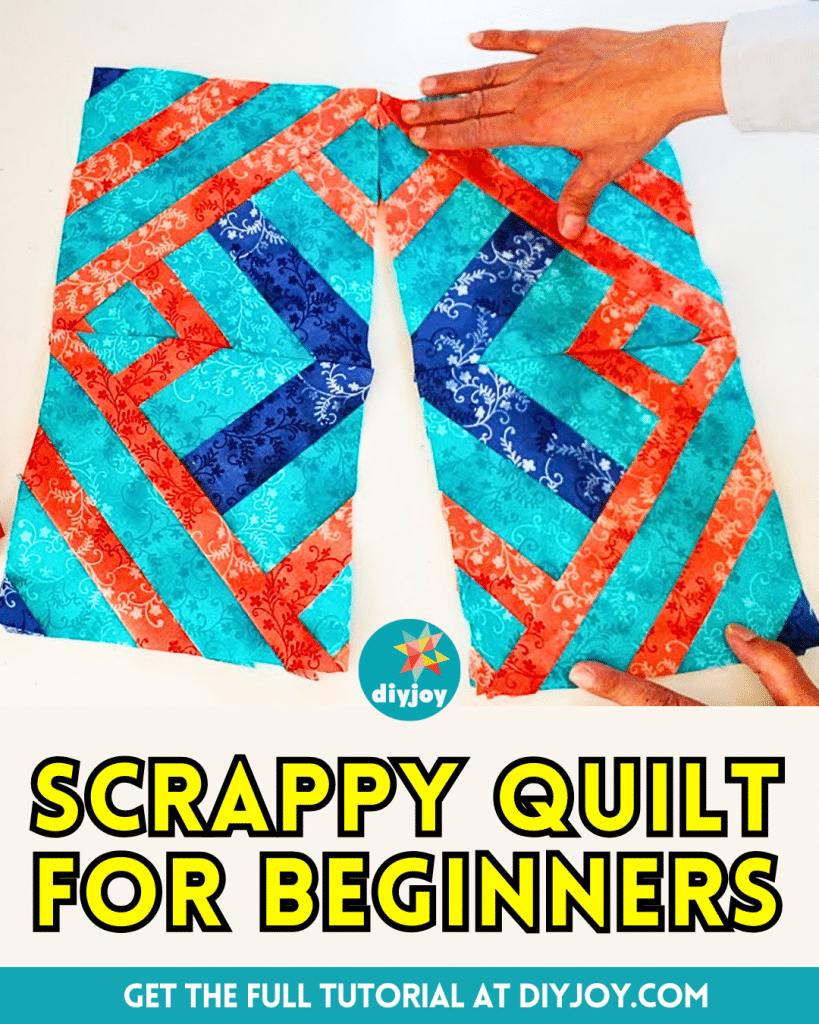 Easy Scrappy Quilt Tutorial for Beginners - DIY Joy