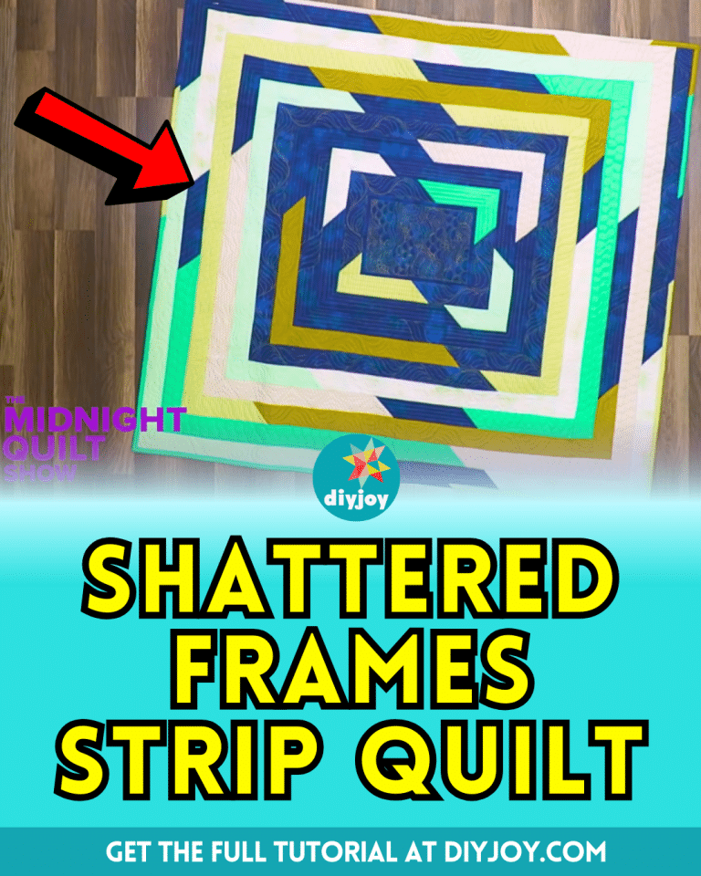 Easy Shattered Frames Strip Quilt Tutorial - DIY Joy