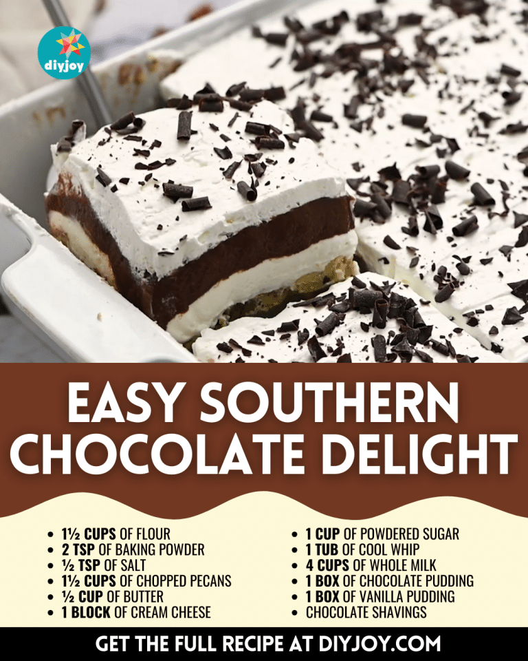 Easy Southern Chocolate Delight Recipe - DIY Joy