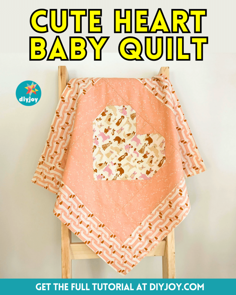 How to Make a Cute Heart Baby Quilt - DIY Joy