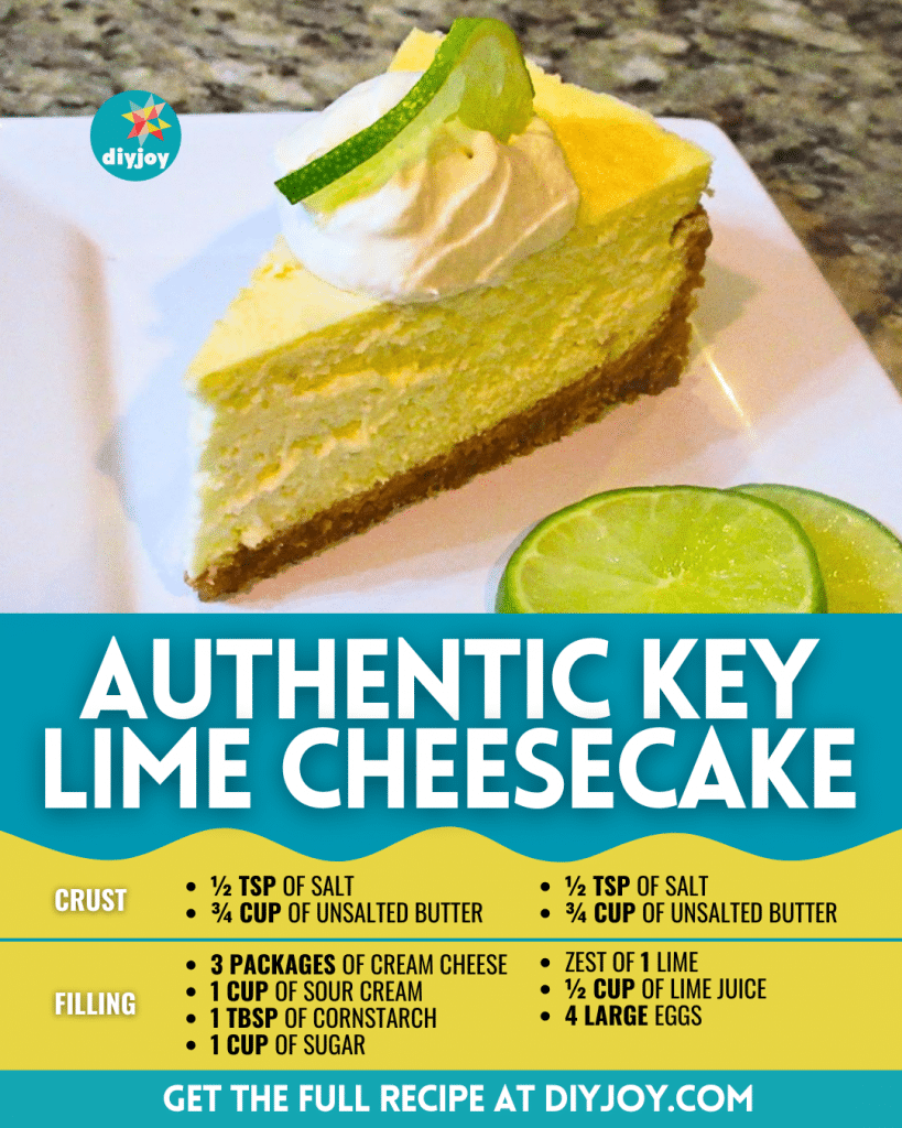 How to Make Authentic Key Lime Cheesecake - DIY Joy