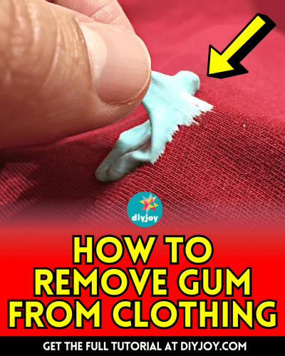 How to Remove Gum From Clothing - DIY Joy