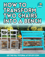 How to Transform Two Chairs Into a Bench - DIY Joy