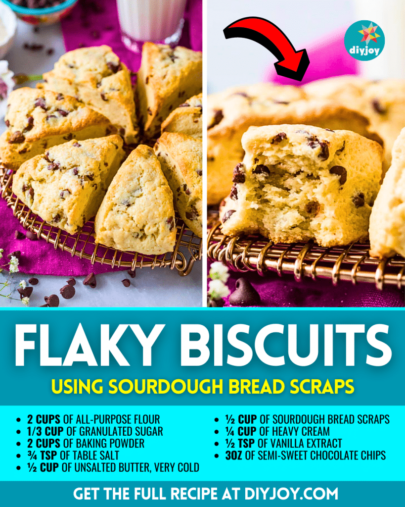 Make Flaky Biscuits Using Sourdough Bread Scraps - DIY Joy