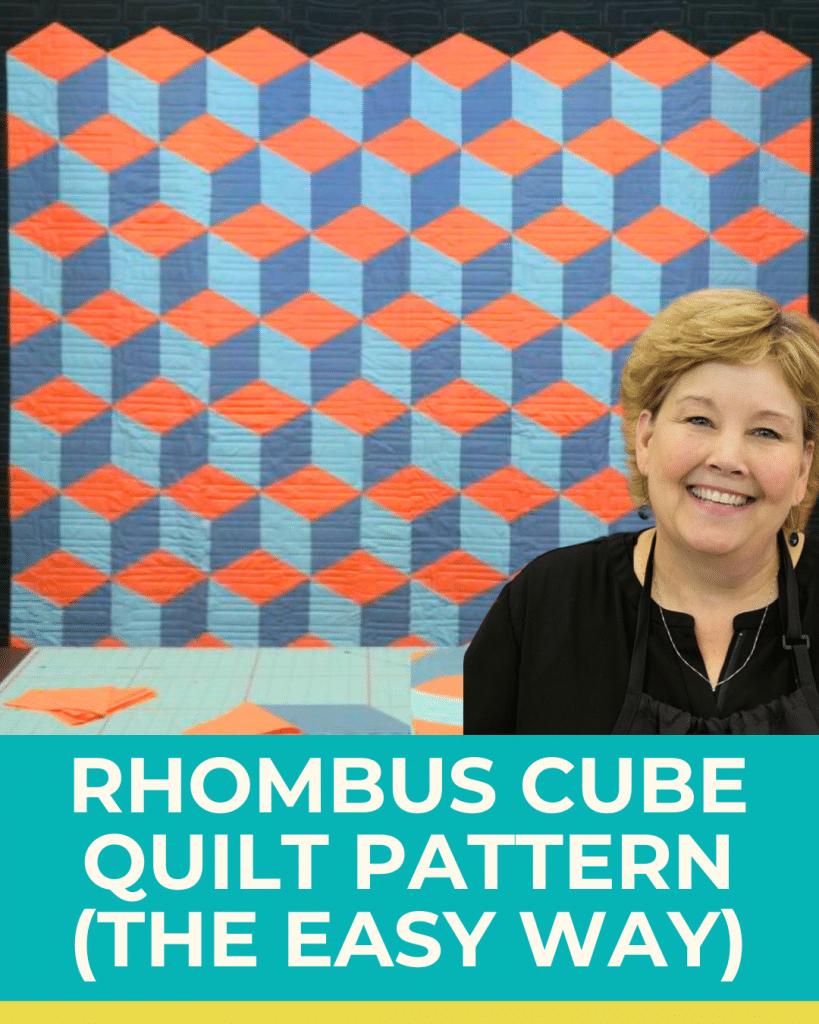 Rhombus Cube Quilt the Easy Way With Jenny Doan