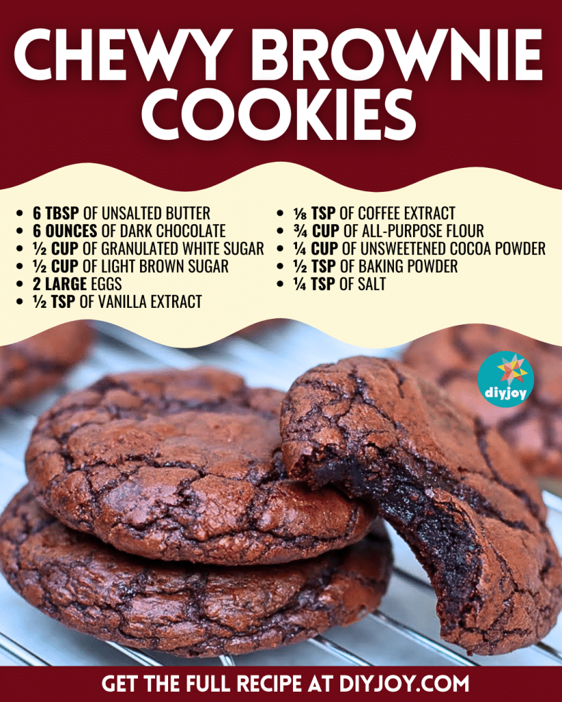 The Easiest Chewy Brownie Cookies Recipe - DIY Joy