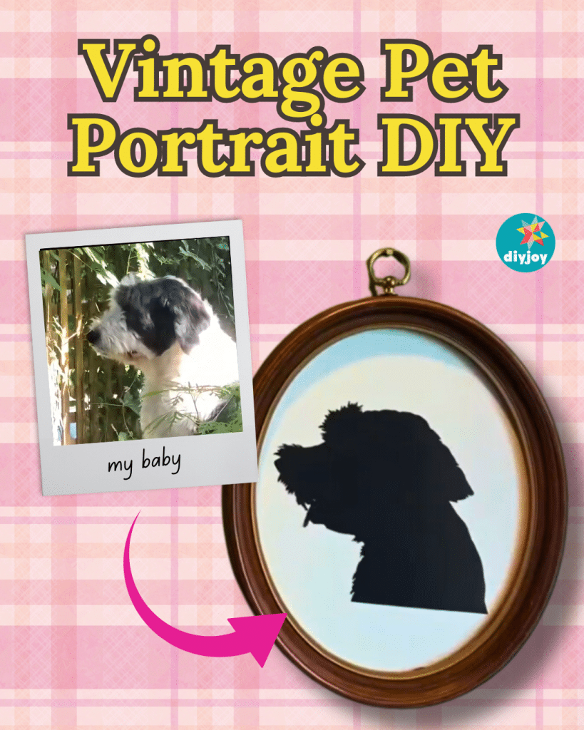 DIY Vintage Pet Portrait