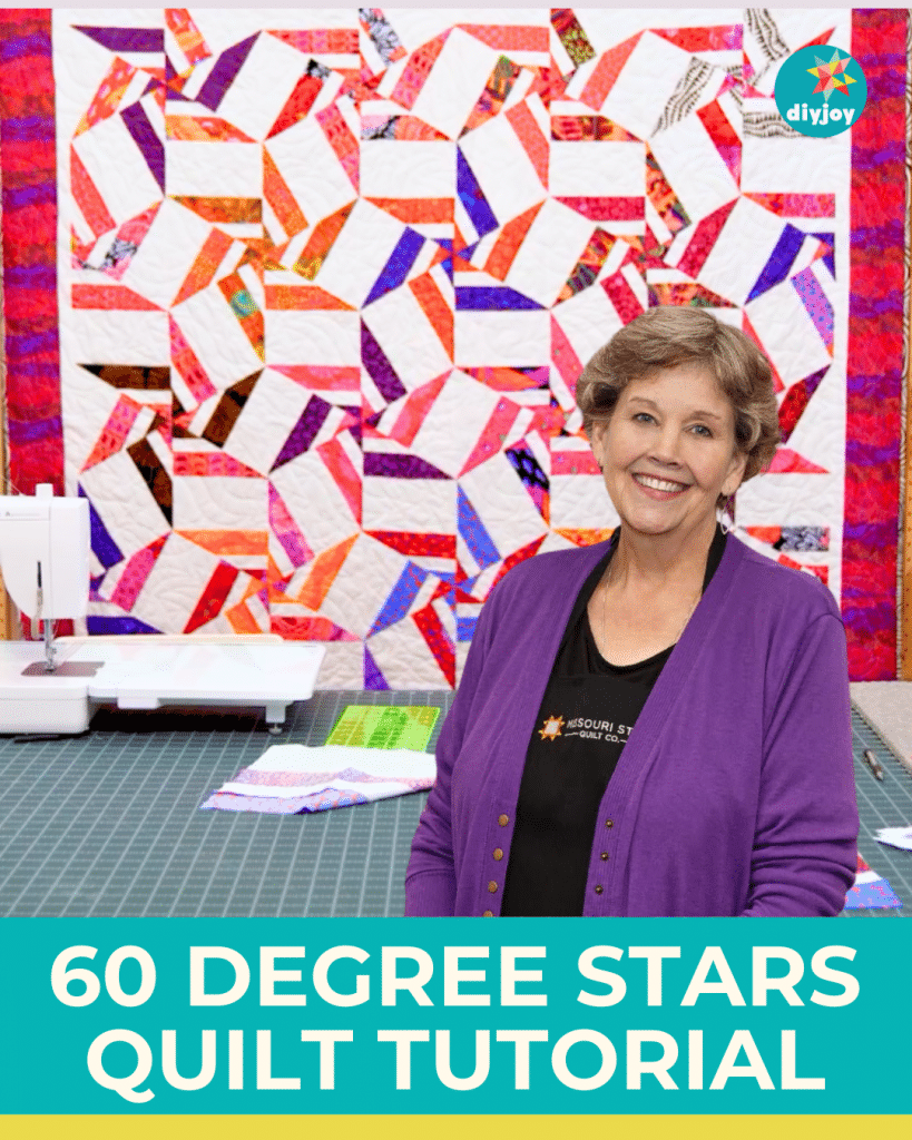 60 Degrees Stars Quilt With Jenny Doan