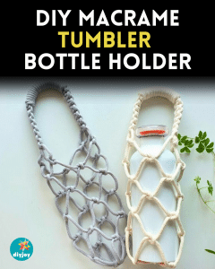 DIY Macrame Tumbler Bottle Holder