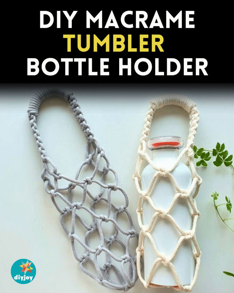DIY Macrame Tumbler Bottle Holder