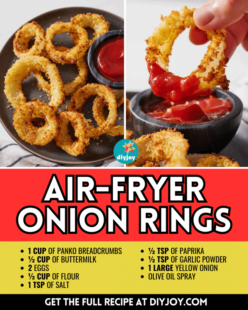 Easy Air-Fryer Onion Rings Recipe - DIY Joy