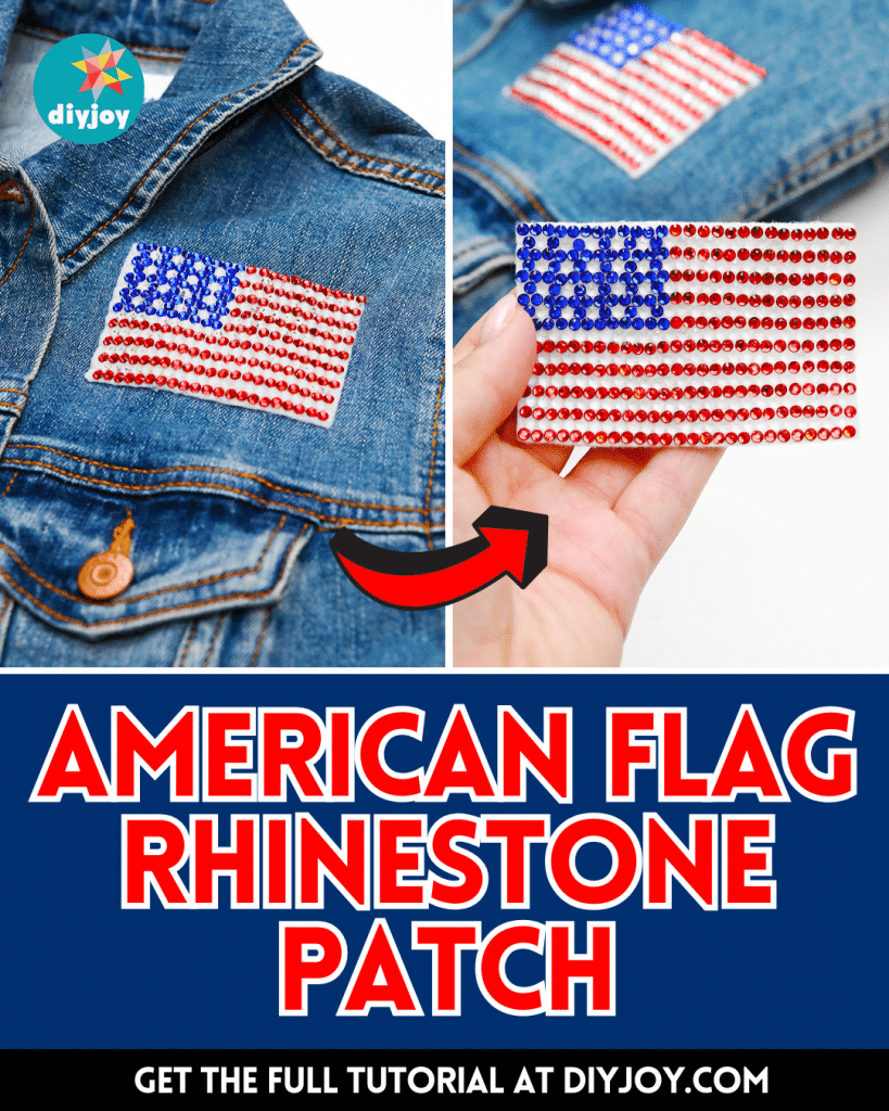 Easy DIY American Flag Rhinestone Patch Tutorial - DIY Joy