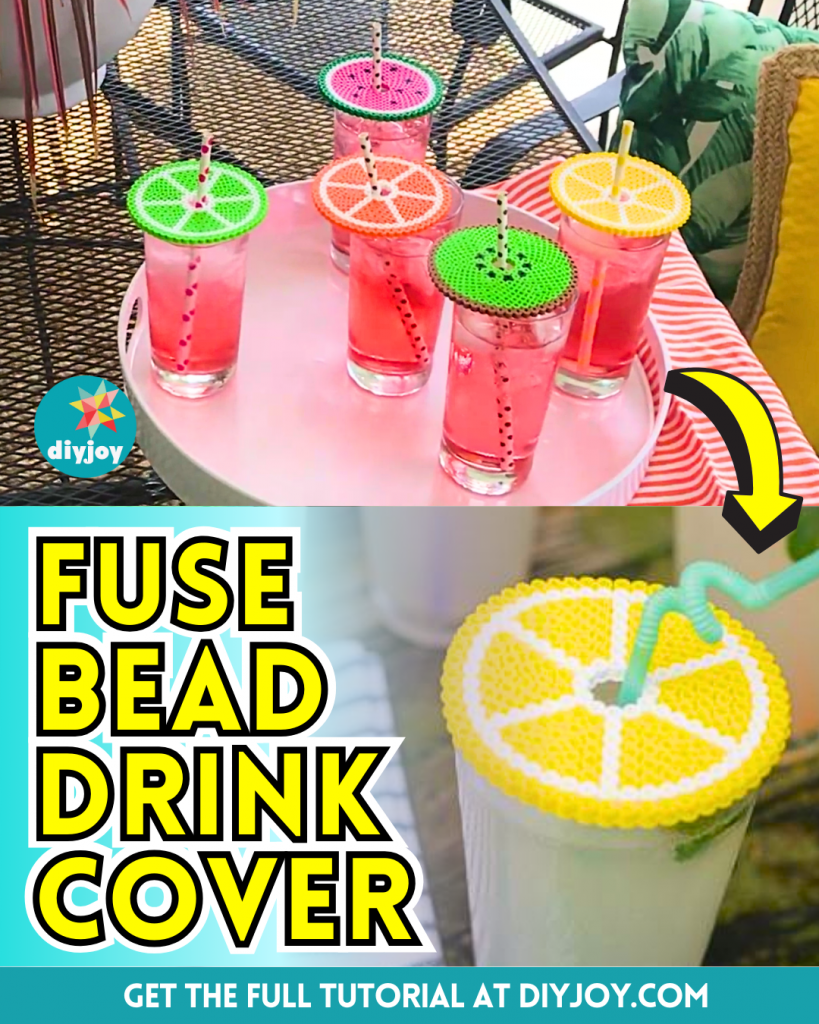 Easy DIY Fuse Bead Drink Cover Tutorial - DIY Joy