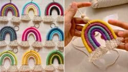 Easy Macrame Rainbow Tutorial - DIY Joy