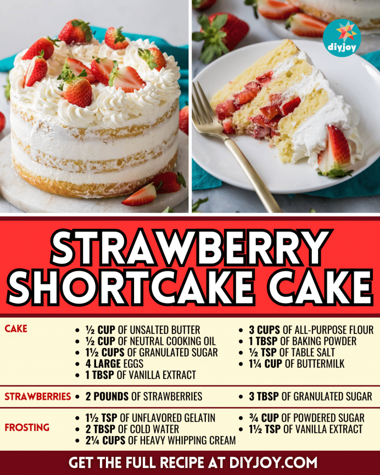 Easy Strawberry Shortcake Cake Recipe - DIY Joy