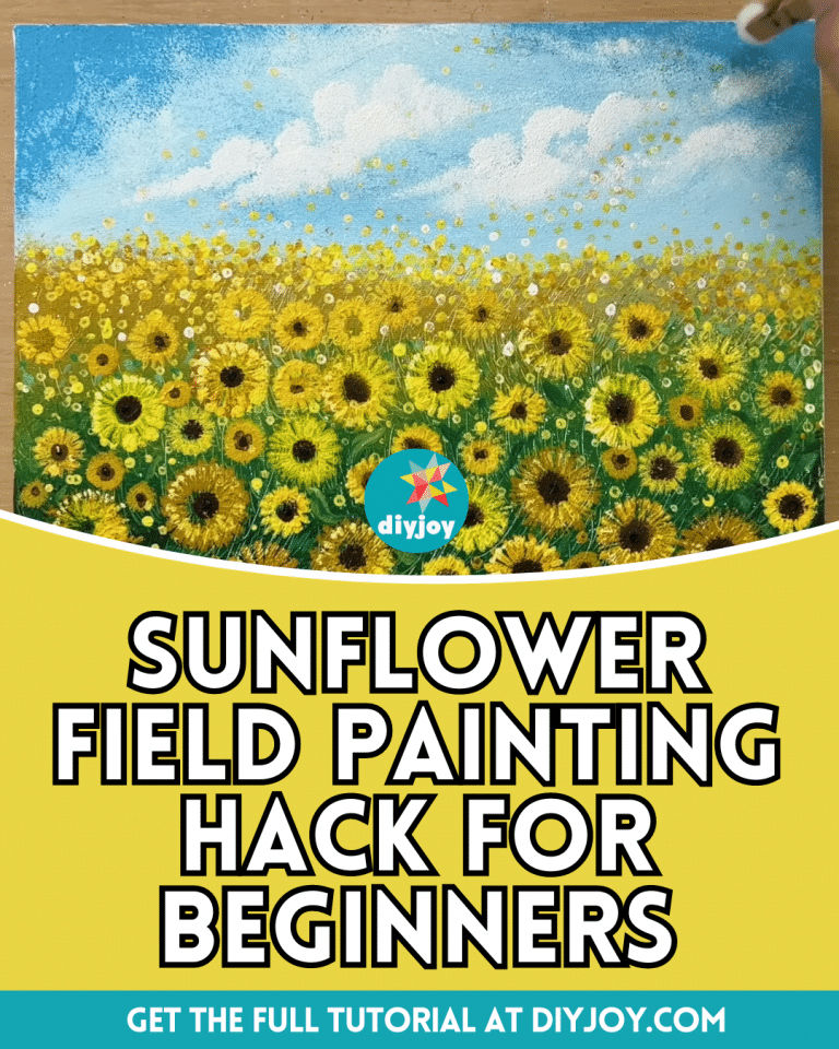 Easy Sunflower Field Painting Hack for Beginners - DIY Joy