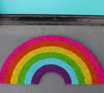 How to Make a Rainbow Doormat - DIY Joy