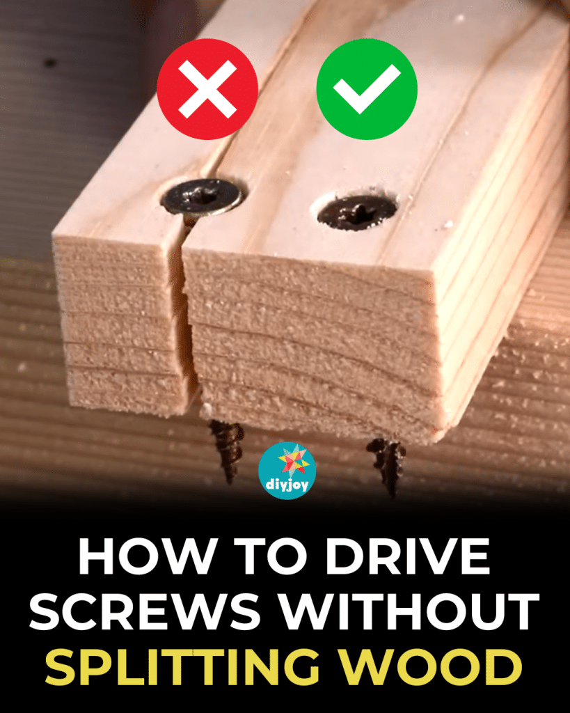 How to Drive Screws (Without Splitting Wood)