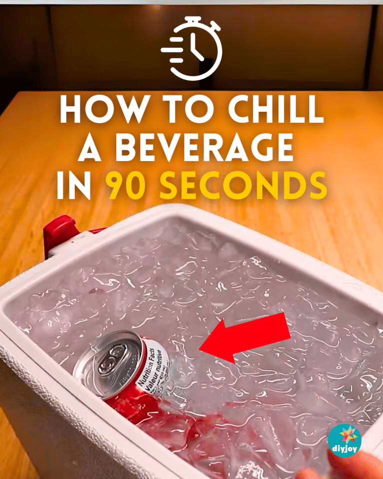 How to Chill a Beverage in 90 Seconds