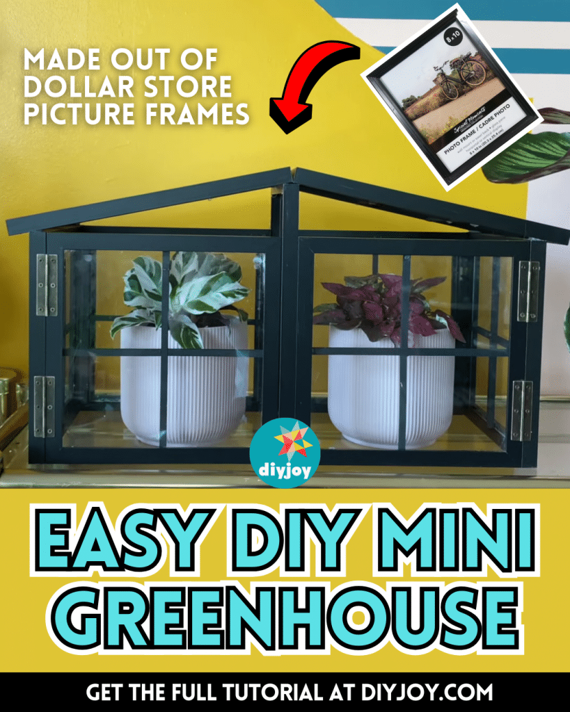How to Make a Mini Greenhouse Using Picture Frames - DIY Joy