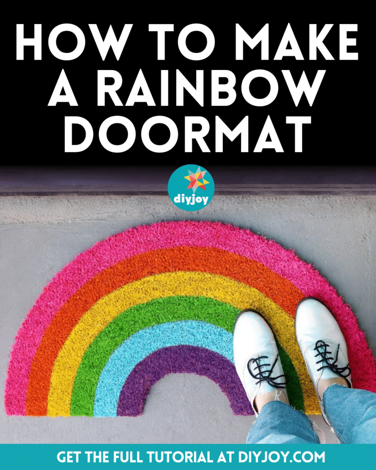 How to Make a Rainbow Doormat - DIY Joy