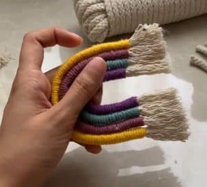 Easy Macrame Rainbow Tutorial - DIY Joy