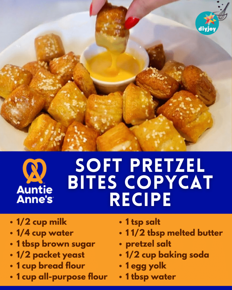 Auntie Anne's Soft Pretzel Bites Copycat Recipe