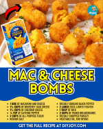 Super Easy Mac & Cheese Bombs Recipe - DIY Joy