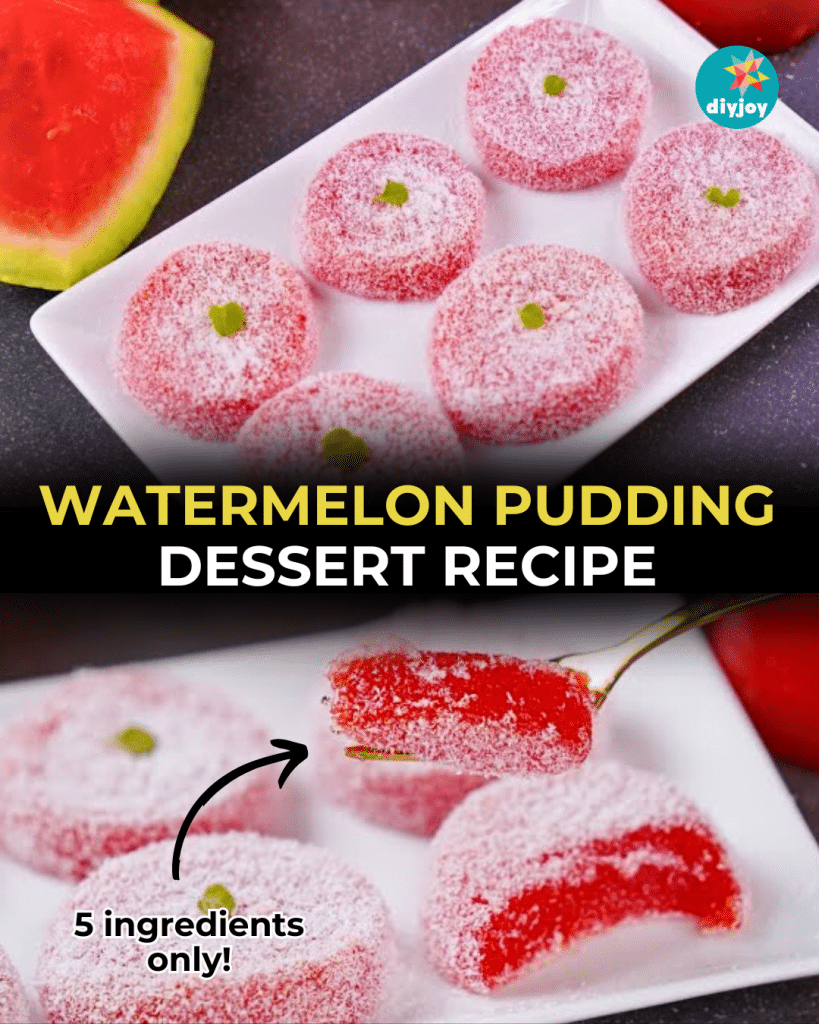 Watermelon Pudding Dessert Recipe