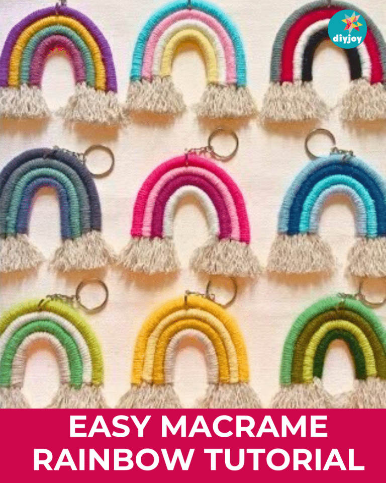 Easy Macrame Rainbow Tutorial