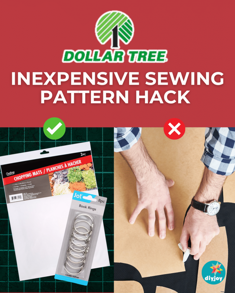 Dollar Tree Sewing Pattern Hack