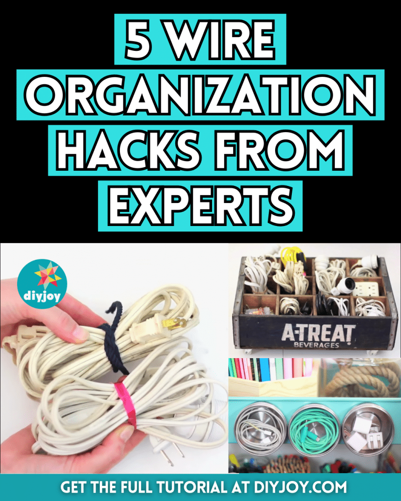 5 Wire Organization Hacks from Experts - DIY Joy